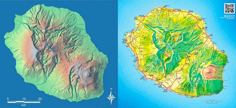 Geografia e mappa della Reunion - Reunion Island