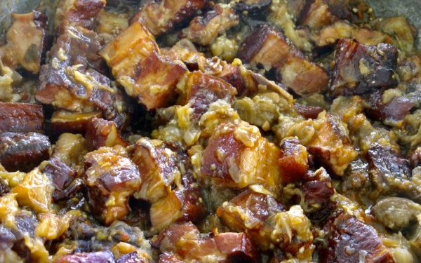 Rougail boucané bringelles (aubergines) - Ile de la Réunion